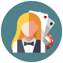 Live Dealer Circular Icon