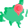 Asia Map Link Carousel